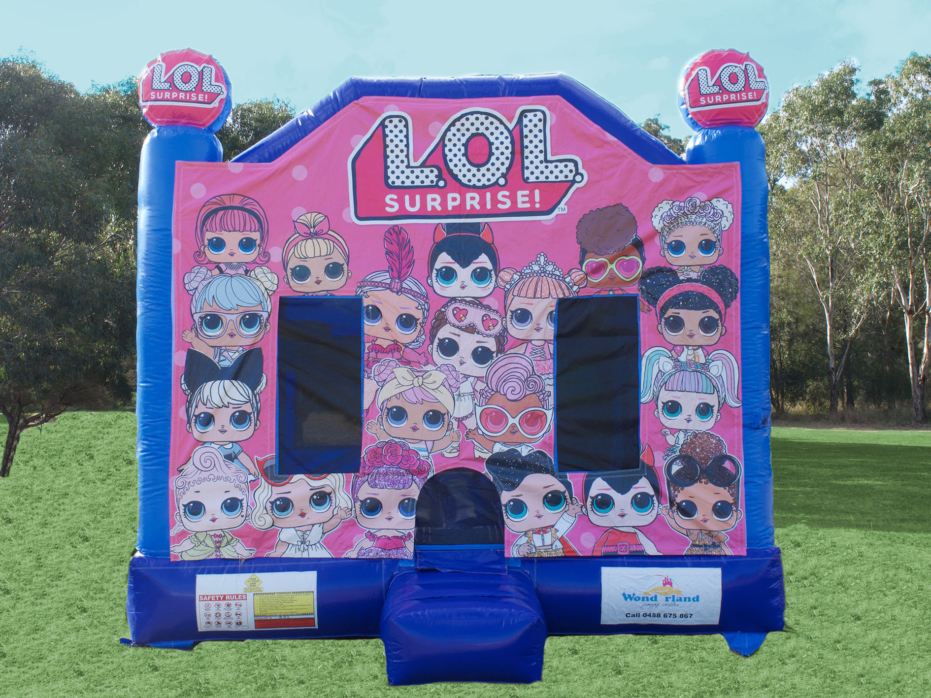 LOL Dolls Jumping Castle Hire and Slide | Wonderland Jumping Castles