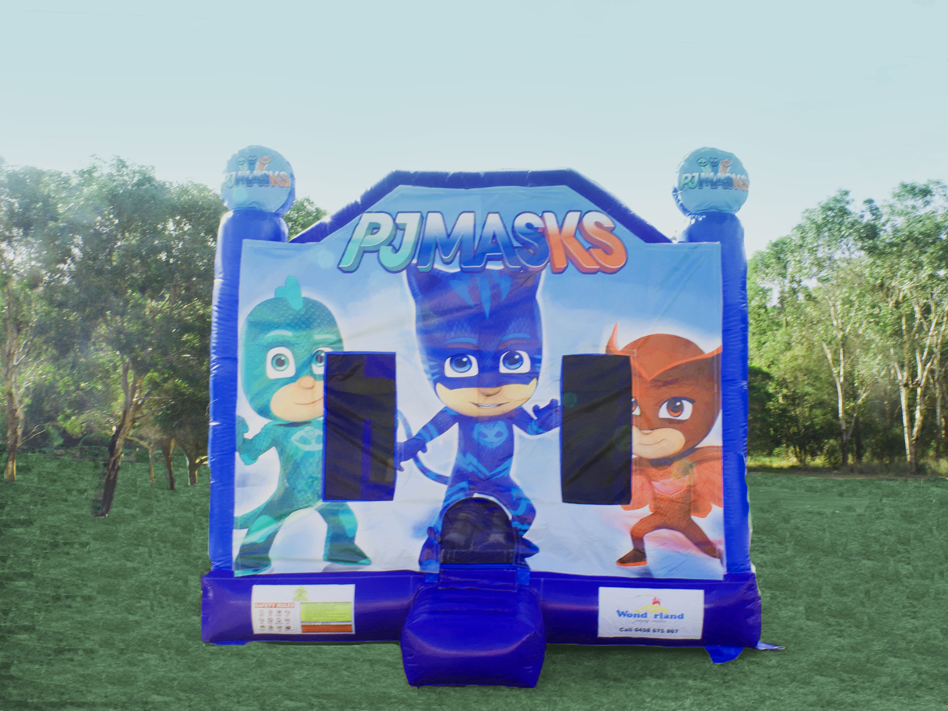 PJ Masks Jumping Castle Hire and Slide | Wonderland Jumping Castles