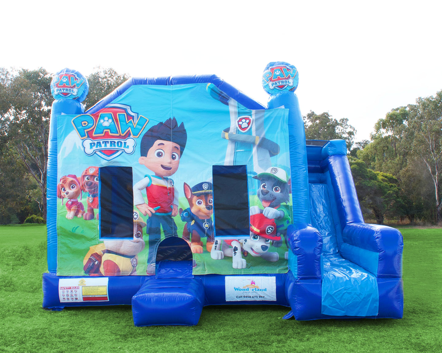 Paw Patrol Jumping Castle Hire And Slide Wonderland Jumping Castles
