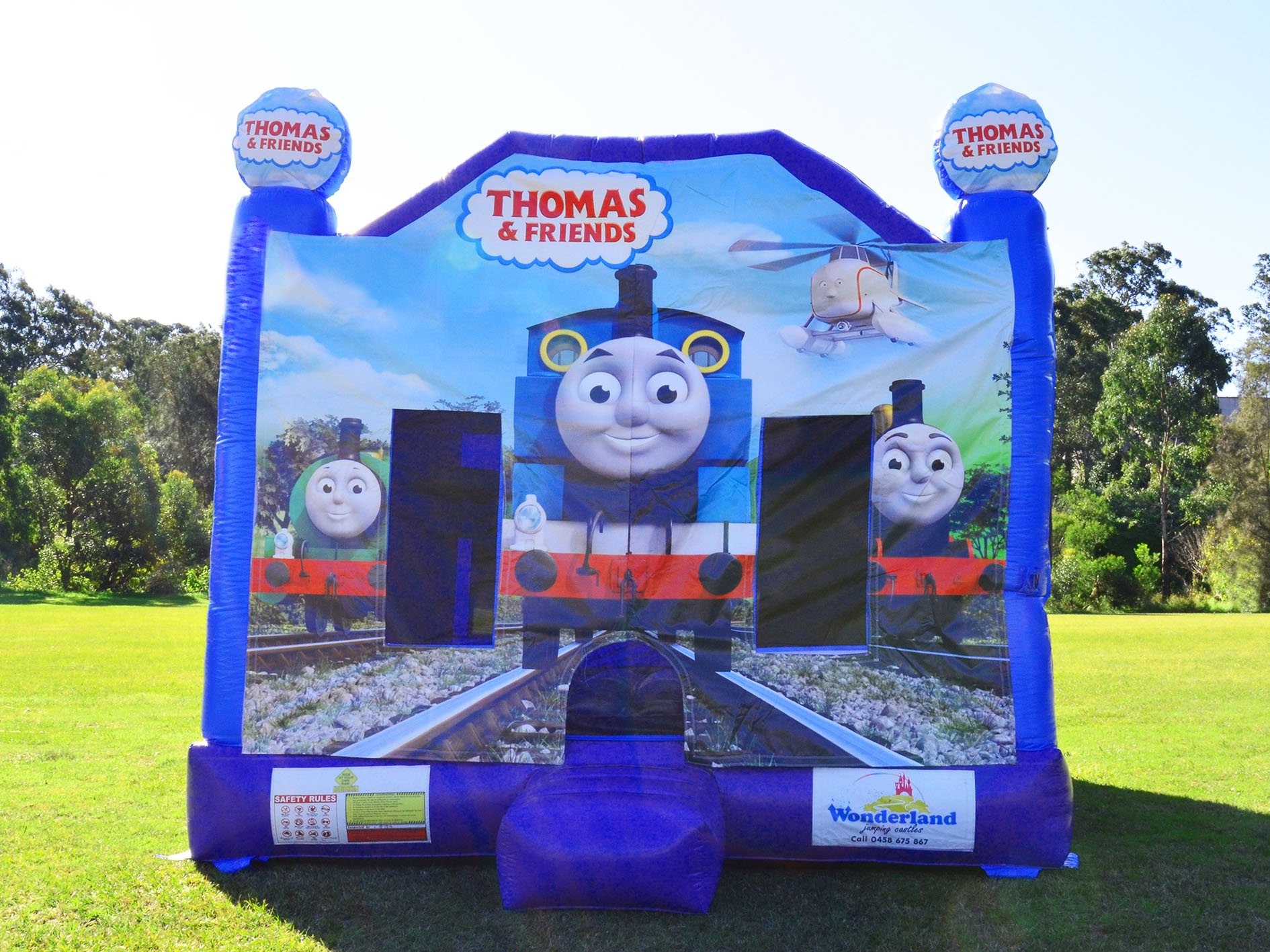 Thomas the Tank Jumping Castle Hire and Slide | Wonderland Jumping Castles
