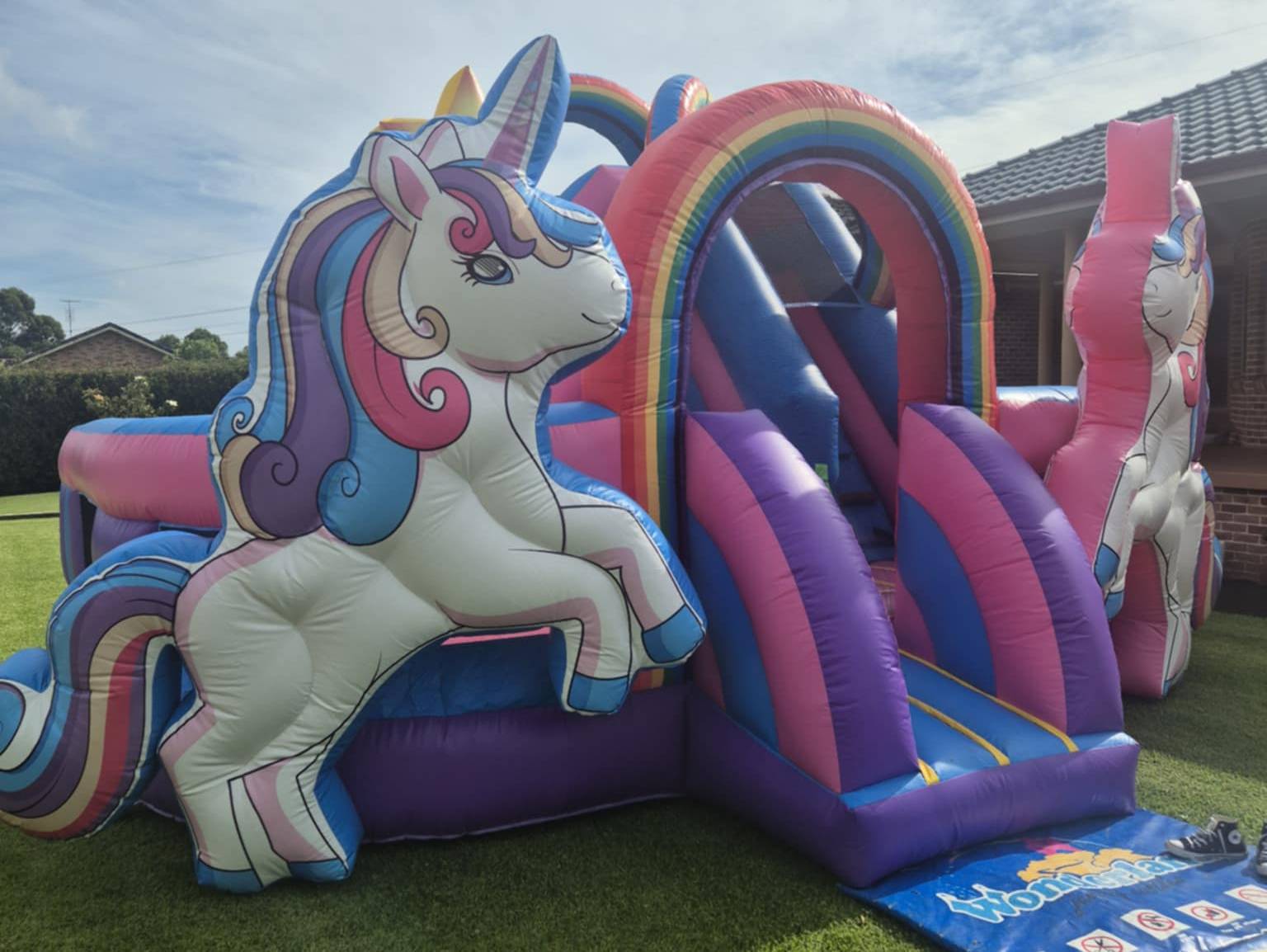 Unicorn Jumping Castle Hire and Slide | Wonderland Jumping Castles