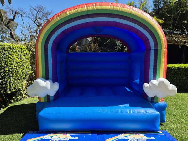 Rainbow Cloud Bounce Jumping Castle Hire | Wonderland Jumping Castles